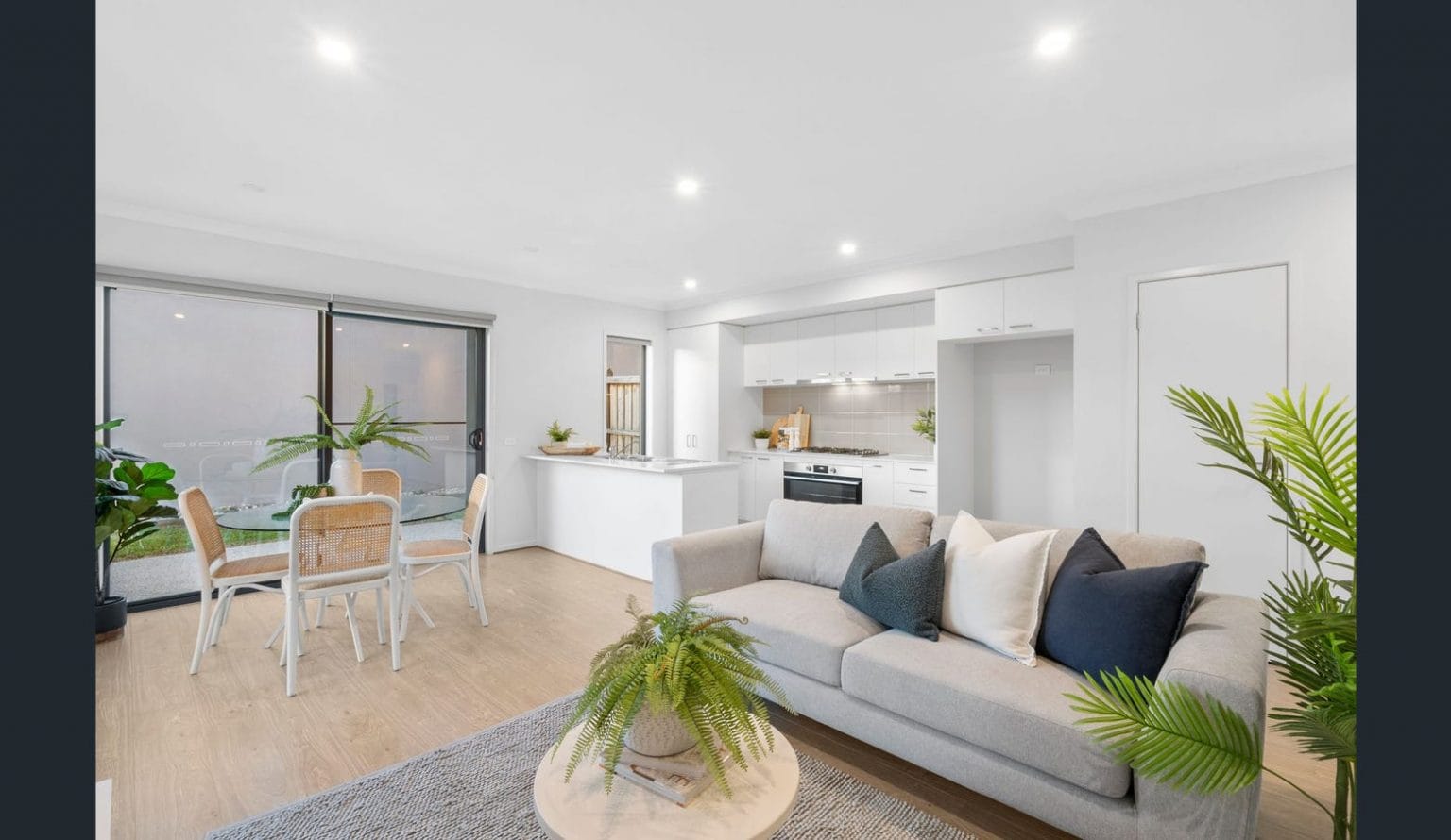 Emerson Fabric 3 Seater Lounge Suite for Rent Melbourne