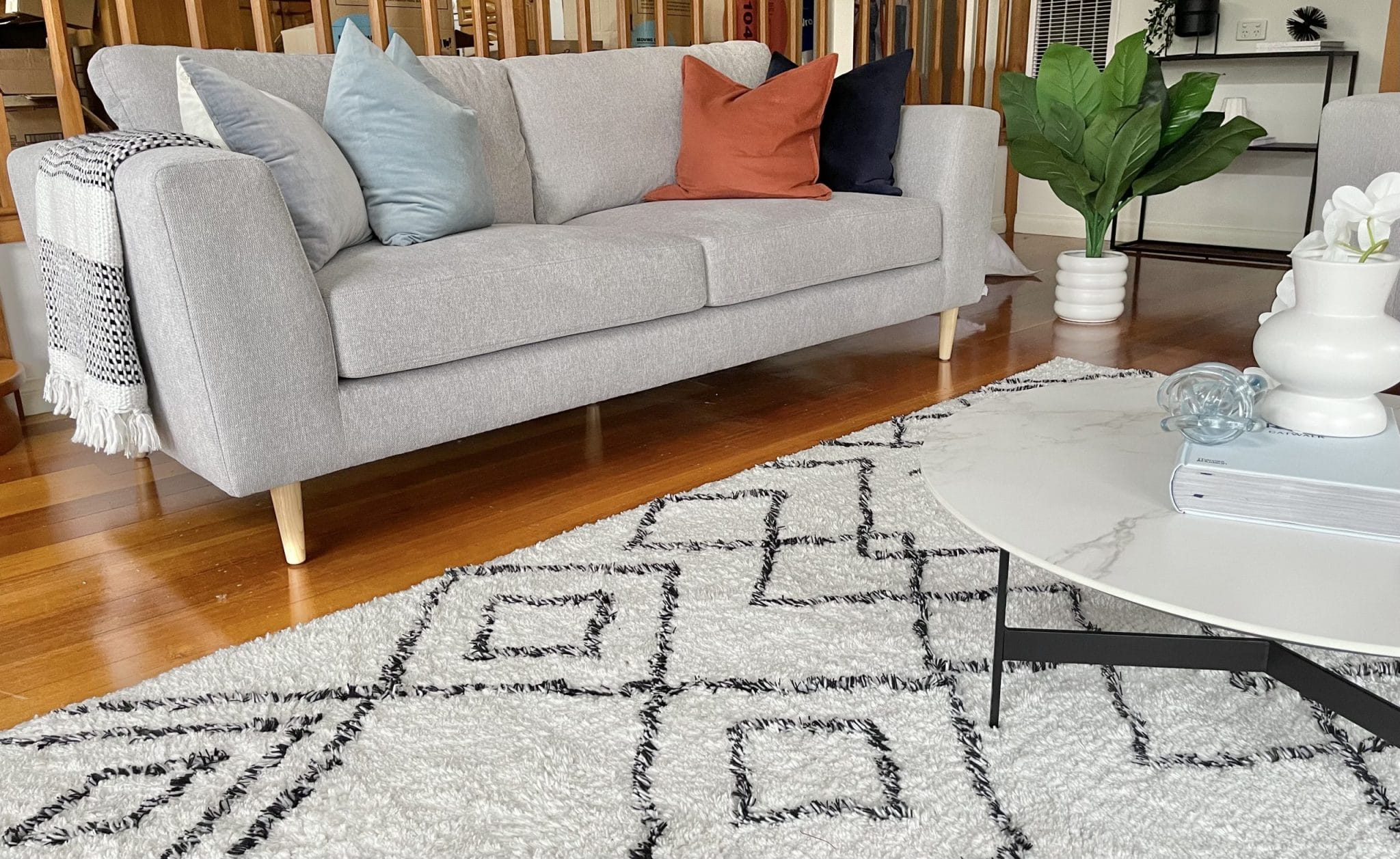 Emerson Fabric 3 Seater Lounge Suite for Rent Melbourne