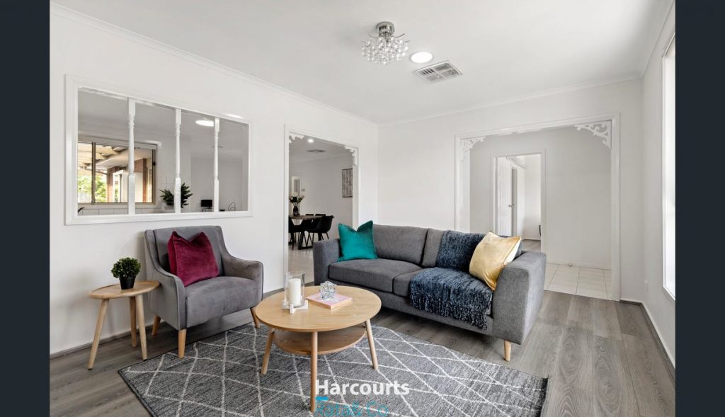 Emerson Fabric 2 Seater Lounge Suite for Rent Melbourne