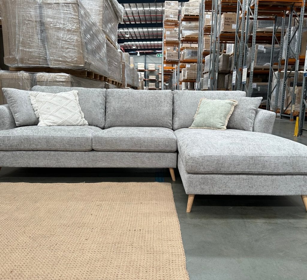 Heidi 3 Seater Lounge Suite with RHF Chaise for Rent Melbourne