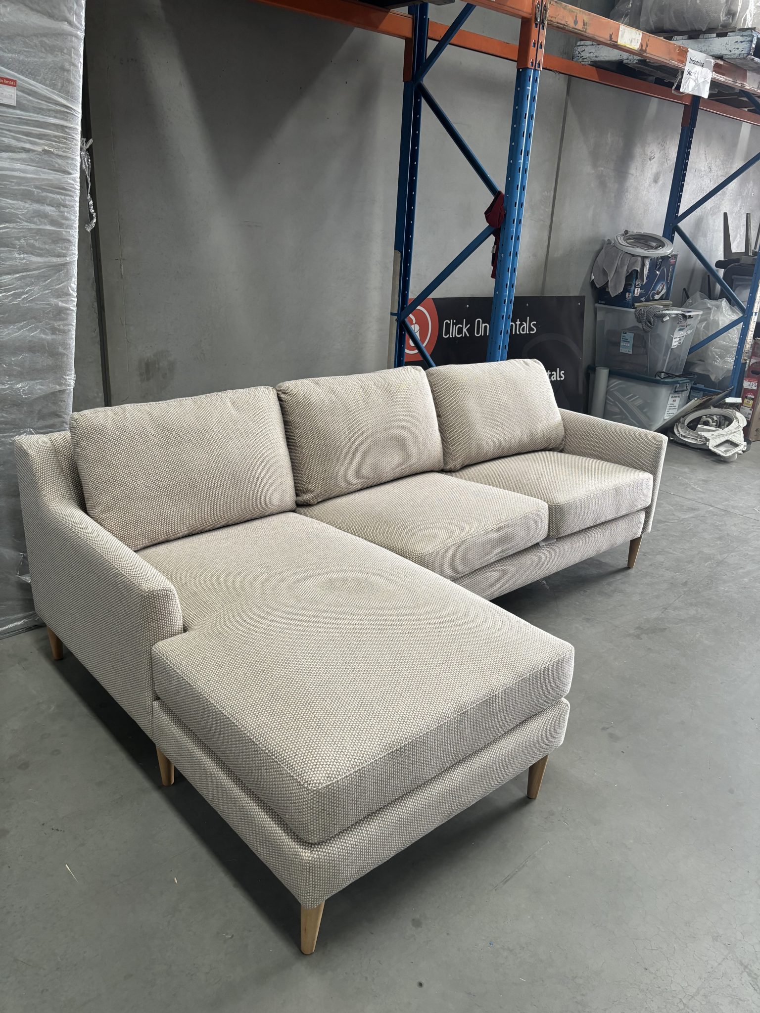 Havana 3 Seater Lounge Suite with LHF Chaise for Rent Melbourne
